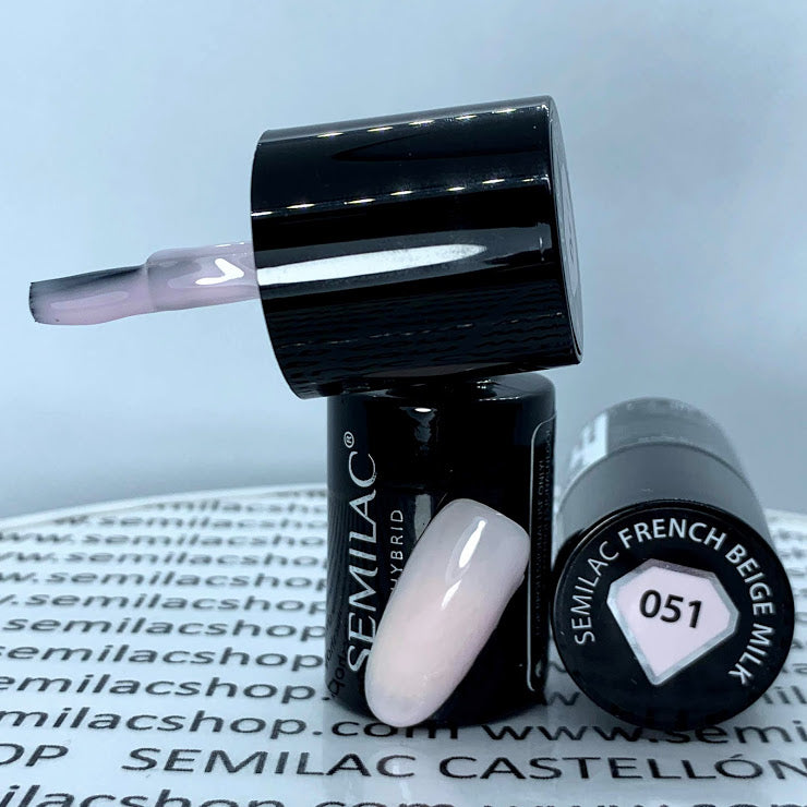 051 Semilac French Beige Milk -7ml – Manicura Shop