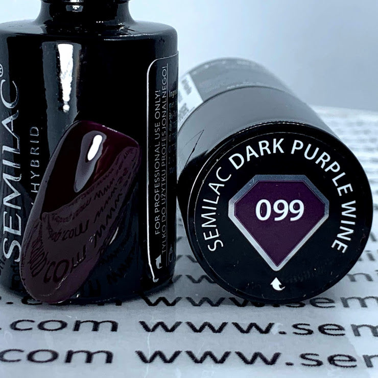 099 Semilac Dark Purple Wine -7ml – Manicura Shop