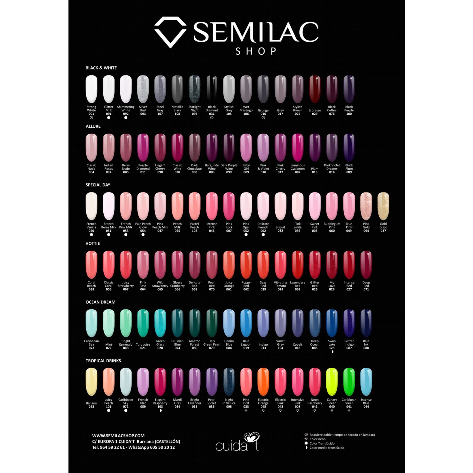 Poster Semilac Colecciones – Manicura Shop