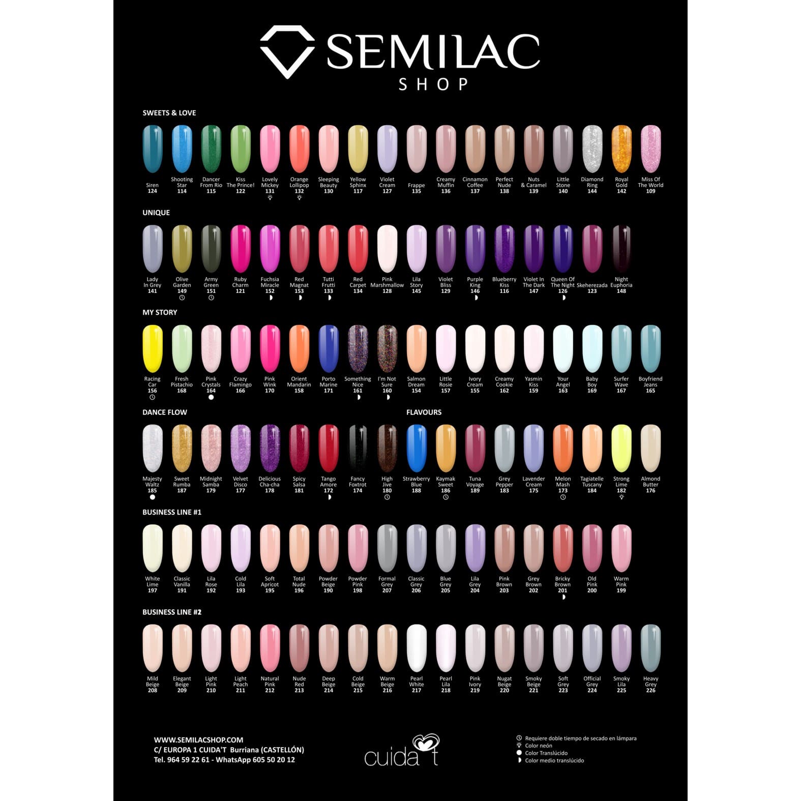 Poster Semilac Colecciones – Manicura Shop